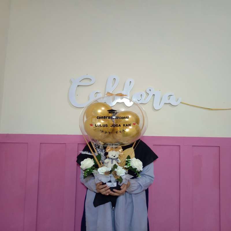 Jual Caldora Bl7. Bucket/buket Bunga Bucket Snack Bouquet Balon. Kado ...