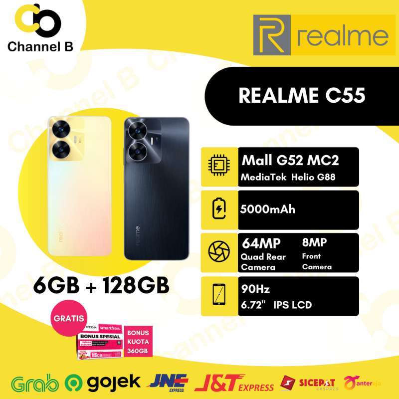 Jual Realme C55 [ 6GB / 128GB ] Smartphone - Garansi Resmi di Seller Channel B Official Store ...