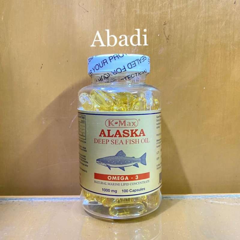 Jual K-Max Alaska Deep Sea Fish Oil Omega 3 Tutup Putih isi 100 di ...