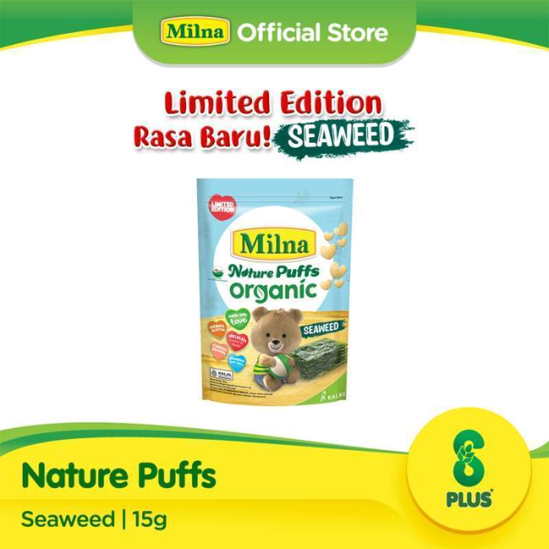 Jual Milna Nature Puffs Organic Seaweed, 15gr di Seller jayaabadisolo ...