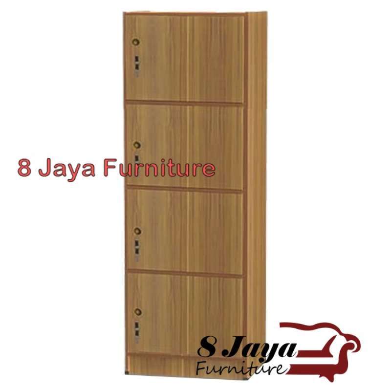 Promo Rak Buku Susun Lemari Dokumen 4 Pintu Jati Kayu Full Kunci ...