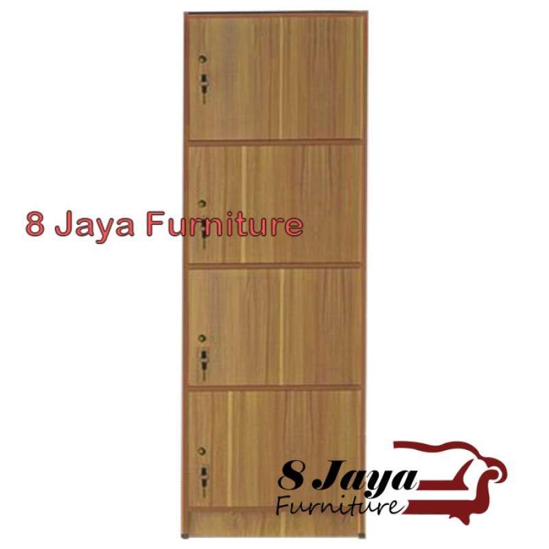Promo Rak Buku Susun Lemari Dokumen 4 Pintu Jati Kayu Full Kunci ...
