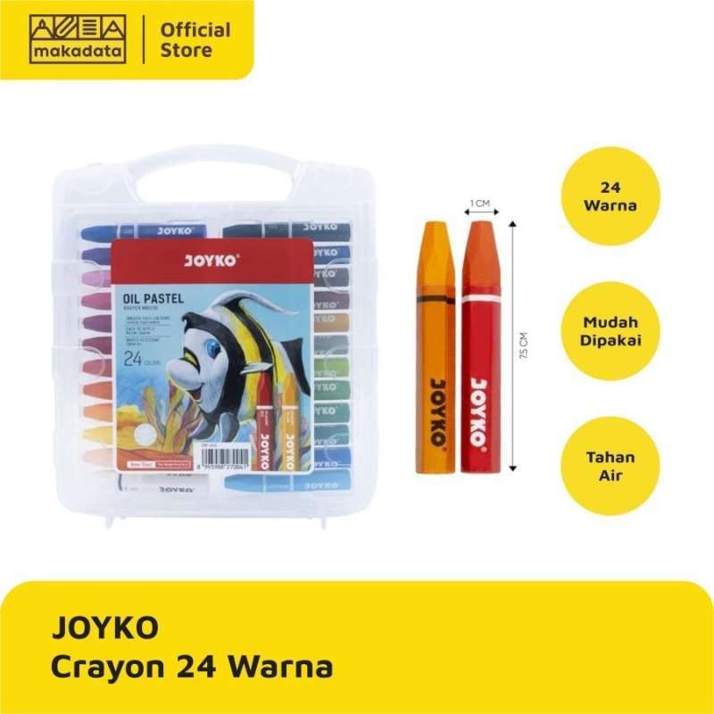 Jual CRAYON | OIL PASTEL TITI ISI 24 WARNA MURAH di Seller Makadata ...