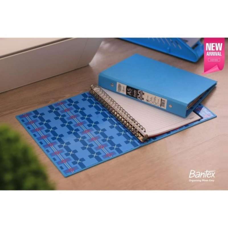 Jual BUKU BINDER NOTE A5 2D BANTEX 1334-23 PASTEL BLUE MURAH di Seller ...