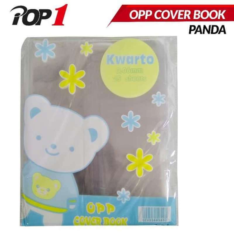 Jual Pop 1 Sampul Panda Plastik Bening Buku Tulis Kwarto Opp Cover Book
