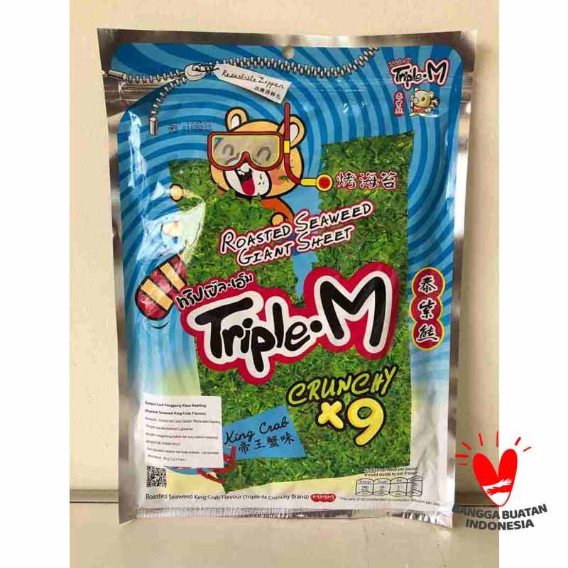 Jual Triple M Roasted Seaweed King Crab/ Snack Rumput Laut 45grm Di ...