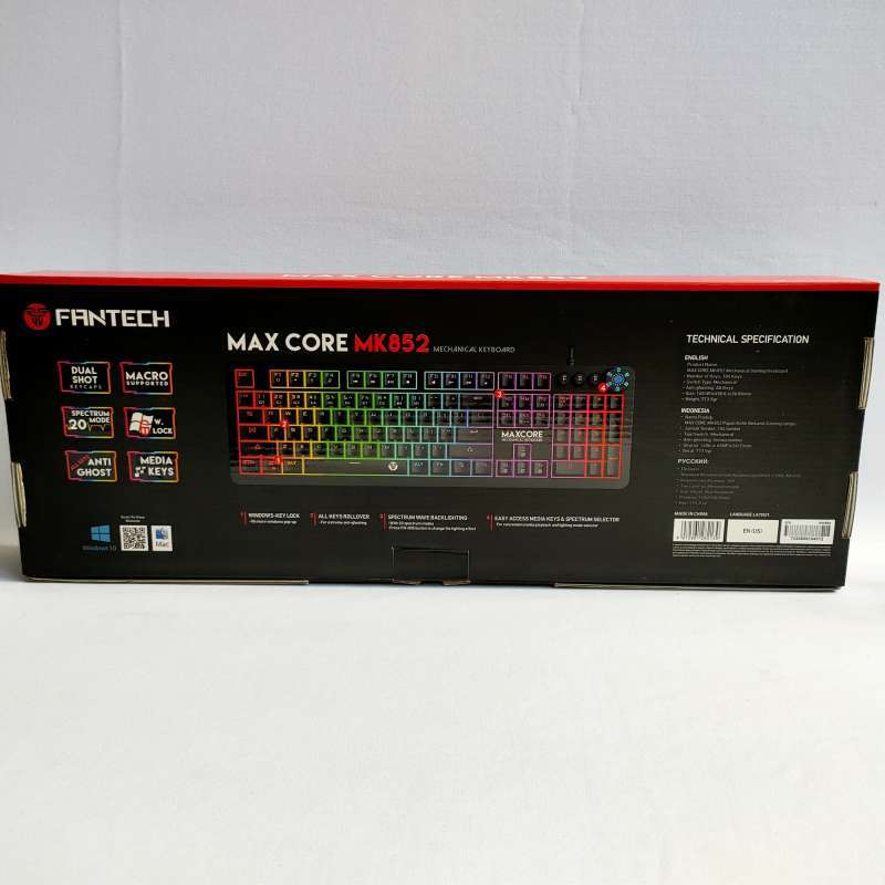 Jual Fantech Max Core Mechanical Keyboard Mk-852 Di Seller Sinar Welisa ...