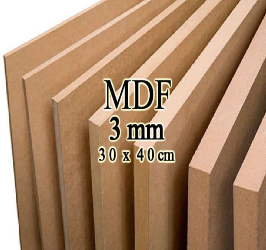 Jual Papan Kayu MDF 3mm 40x30 Cm ukuran A3 - Coklat di Seller adsaudio ...