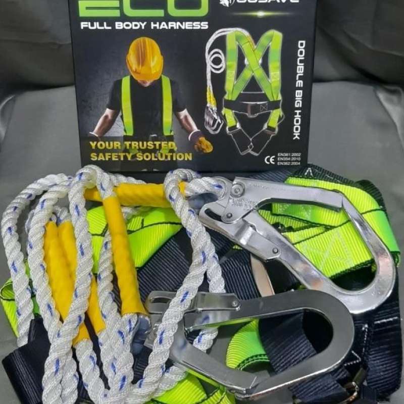 Jual New Full Body Harness Double Hook Merk Go Save Ready Di Seller ...