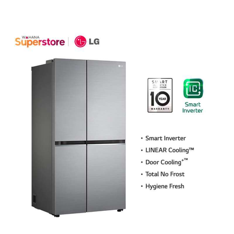 Jual LG Kulkas Side by Side Pintu UltraSleek dan Smart Inverter Compressor 694 L - GC-B307SLVL ...
