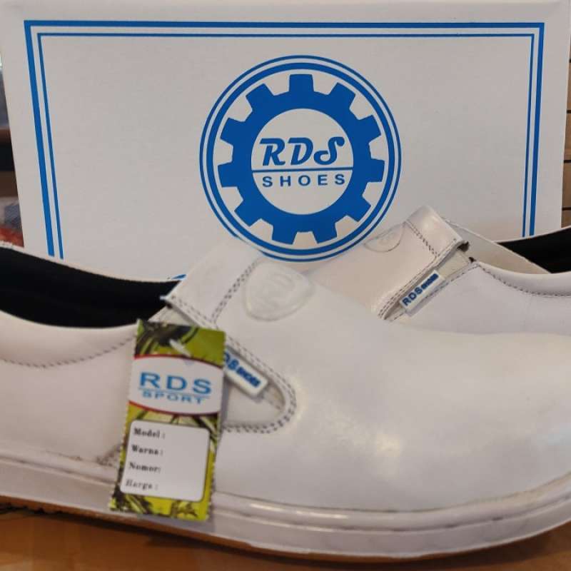 Promo sepatu safety RDS selop putih bisa tuk lab Diskon 23% di Seller Vexana Jaya Abadi ...