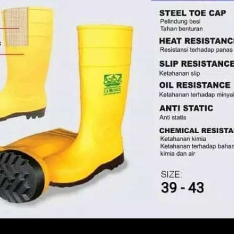 Jual Sepatu Boots Proyek Safety Rubber Boot Legion Di Seller Vexana ...