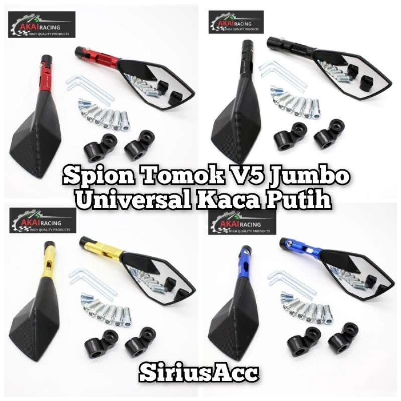Promo Spion Tomok V5 Jumbo Kaca Putih Universal Nmax Scoopy Genio Aerox ...