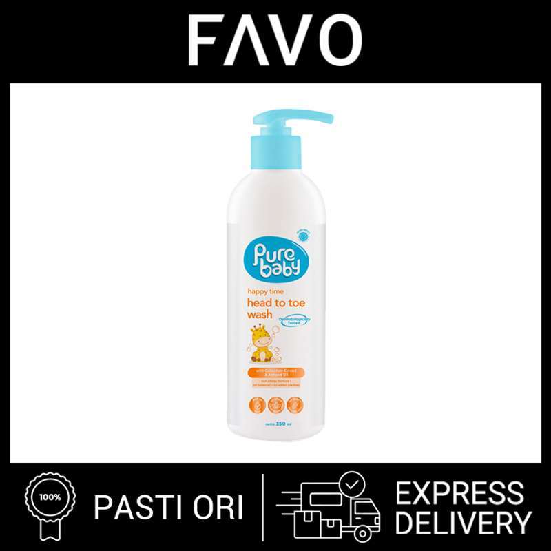 Promo Sabun & Shampoo - Pure Baby Happy Time Head to Toe Wash Pump ...