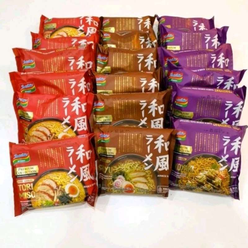 Jual Indomie Premium Japanese Collection Takoyaki Tori Miso Shoyu Ramen ...