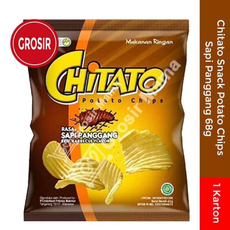 Jual Chitato Snack Potato Chips Sapi Panggang 1 Karton Grosir di Seller ...