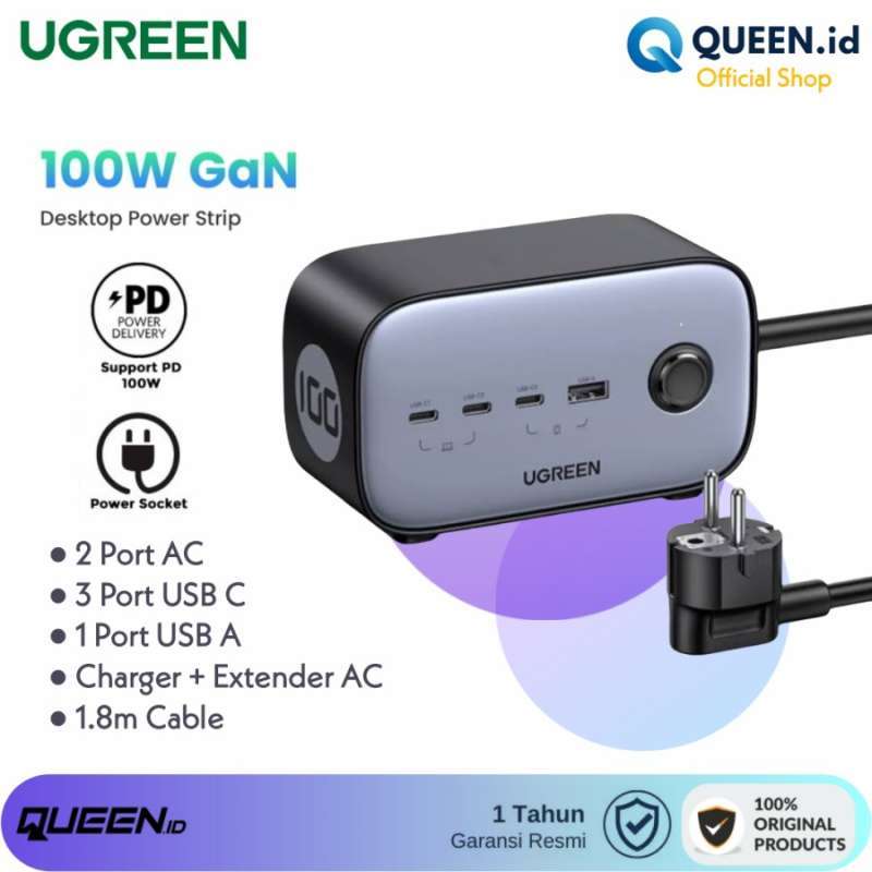 Promo Ugreen Diginest Pro Gan 100w Desktop Charger Station Usb C Power ...