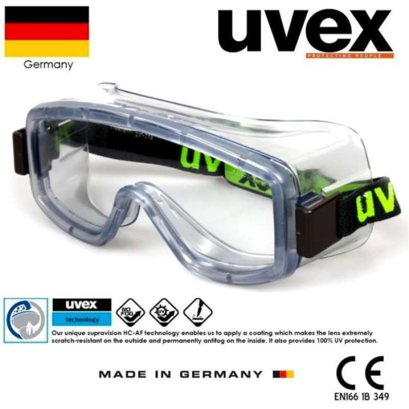 Promo Kacamata UVEX Safety Goggles 9405 Original Made in Germany Diskon ...