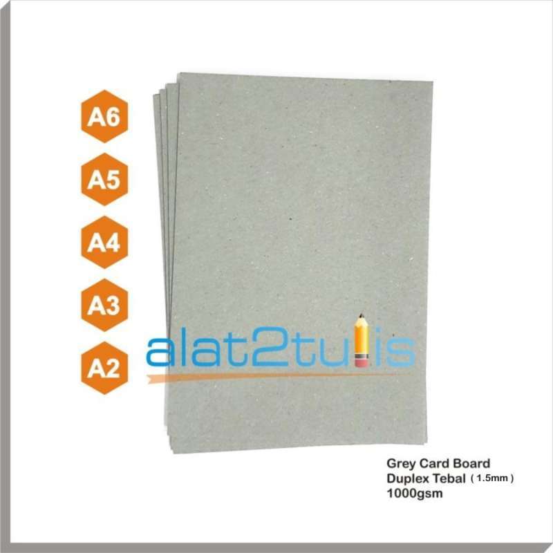 Jual Duplex tebal | card board 1000 gsm | karton duplek | abu di Seller ...