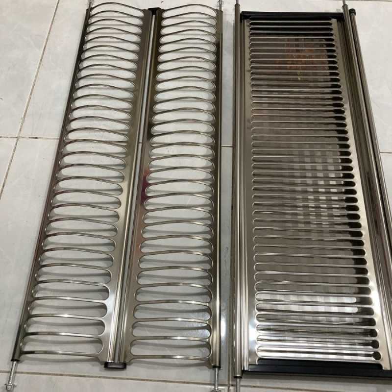 Jual Rak Piring Kitchen Set Stainless 90 / Rak Dalam Lemari Dapur Di ...