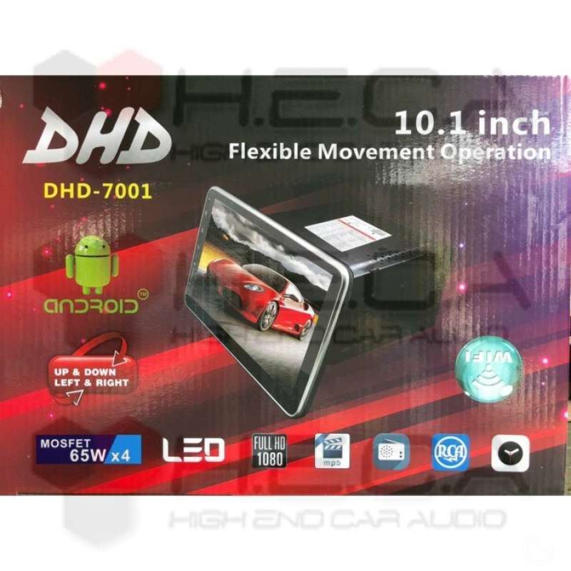 Jual DHD DHD-7001 Manual Rotary Android Rotate Double Din Head Unit ...
