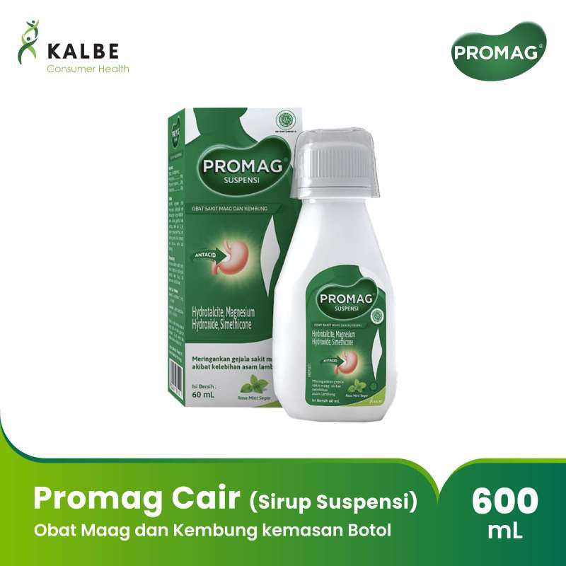 Promo Promag Cair (Sirup Suspensi) Obat Maag dan Kembung kemasan Botol ...