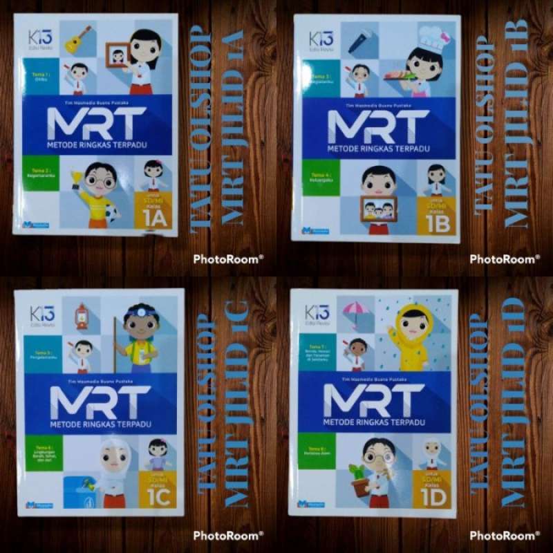 Promo Buku MRT SD Kelas 1 Satu Set Jilid 1a 1b 1c 1d Kurikulum 2013 ...