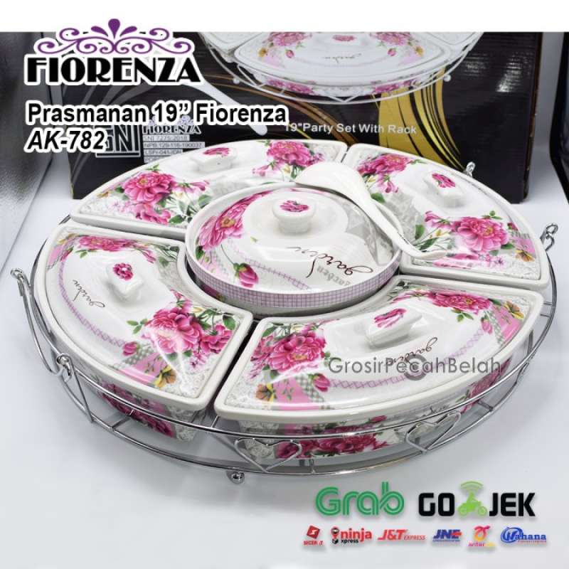 Promo Prasmanan Set Keramik 19 Inch Motif Fiorenza Ak-782 Diskon 11% di ...