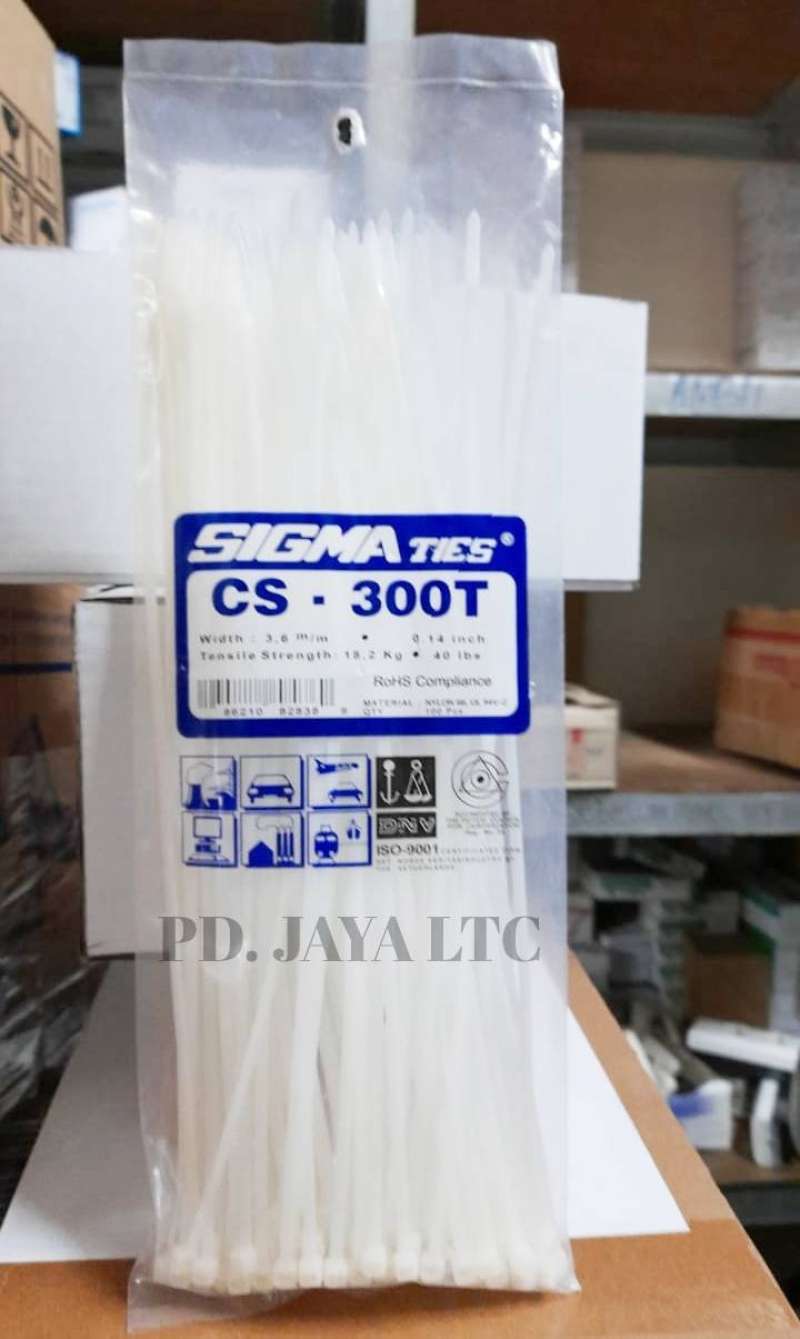 Jual Sigma Kabel Ties 30cm CS-300T- Pengikat Kabel 3,6m-Cable Ties-Kabel Tis 100Pcs di Seller PD ...
