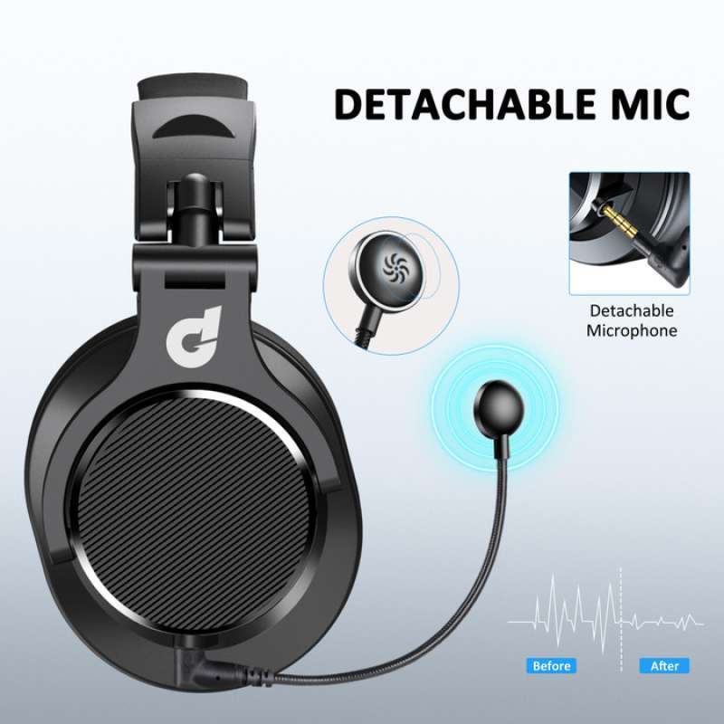Jual Dbe Dj80 Foldable Dj Headphone With Detachable Microphone Di ...