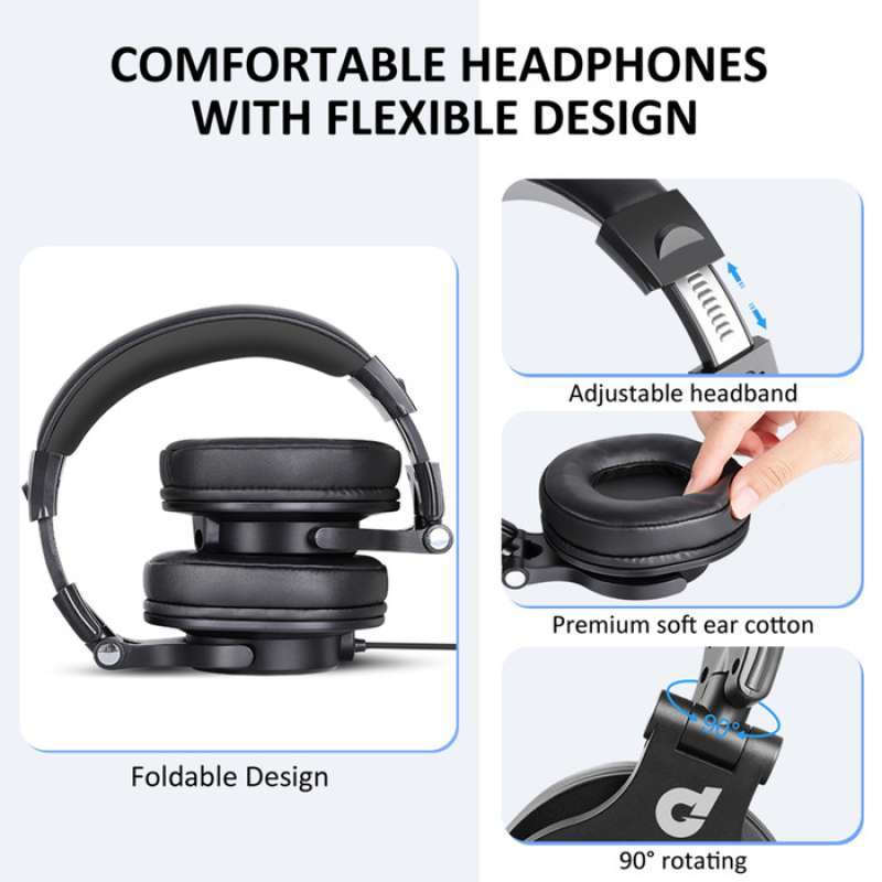 Jual Dbe Dj80 Foldable Dj Headphone With Detachable Microphone Di ...