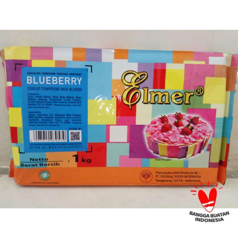 Jual Coklat Elmer Blueberry Coklat Compound per 200gram di Seller Resep ...