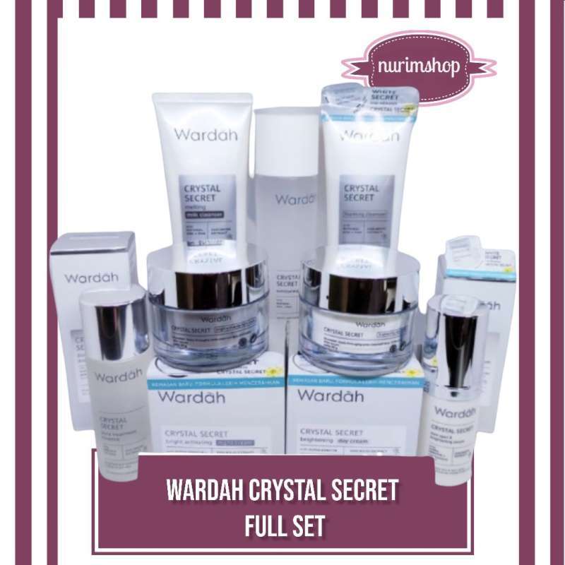 Promo Wardah Crystal Secret Paket Perawatan Wajah Glowing Full Set 7pcs ...