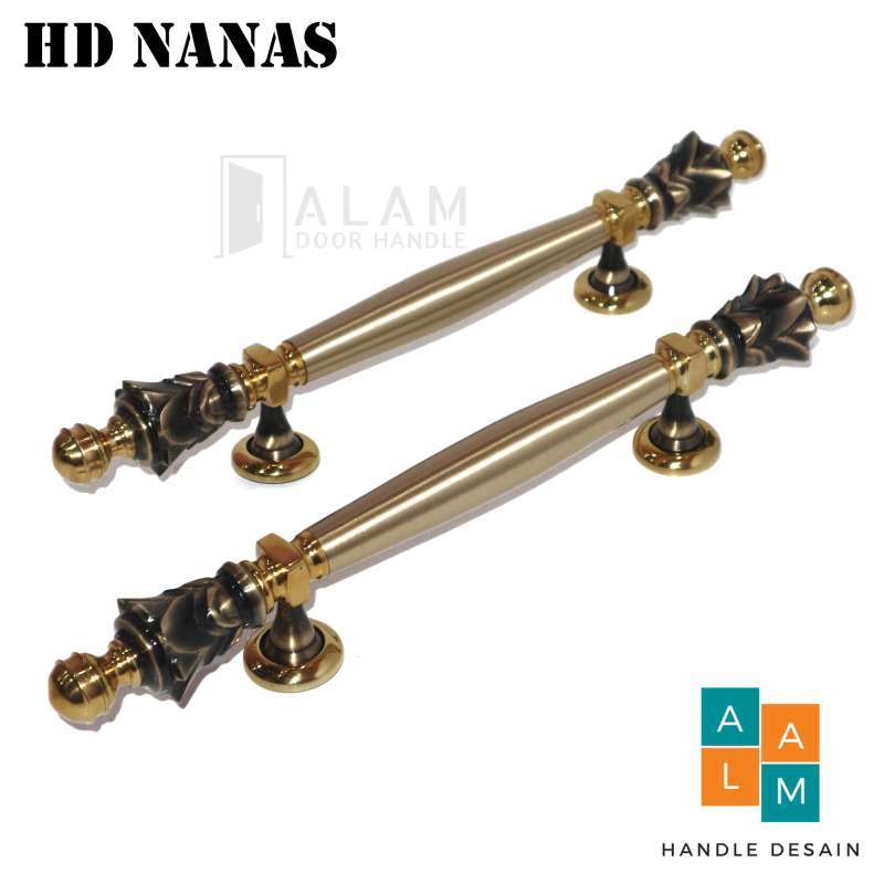 Jual ALAM HANDLE STORE NANAS GOLD HANDLE PINTU RUMAH / GAGANG PINTU ...
