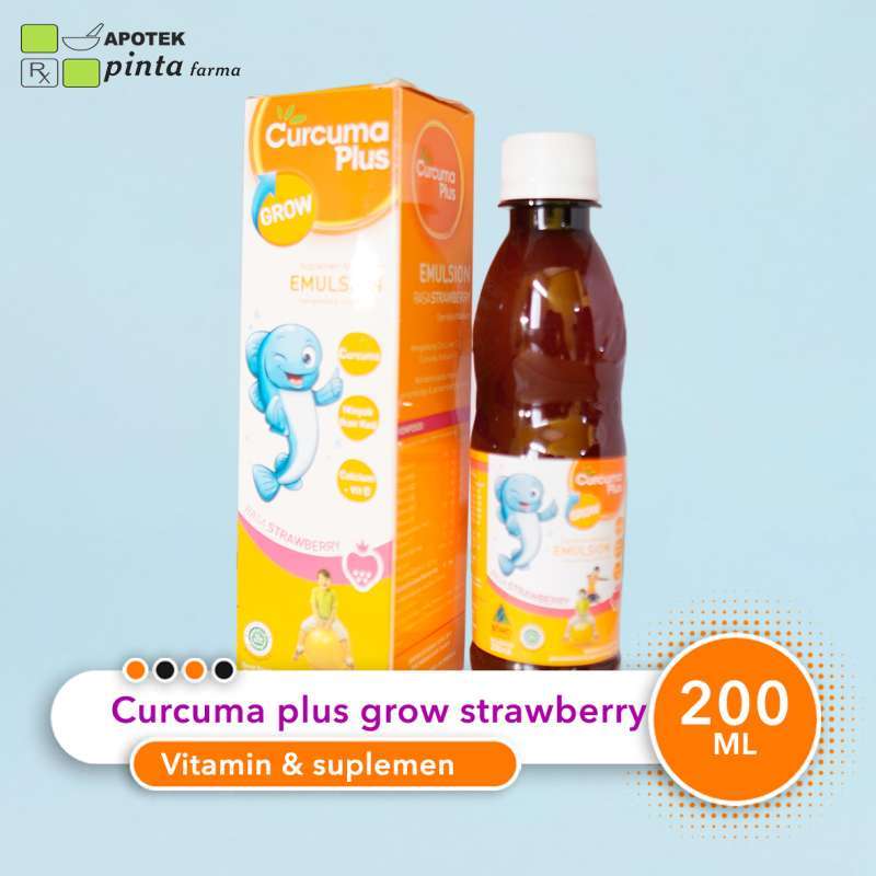 Jual Multivitamin Anak CURCUMA PLUS GROW EMULSION 200 ML. di Seller ...