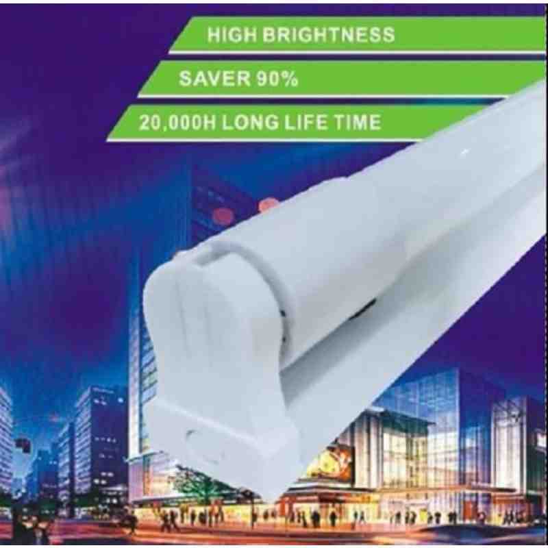 Jual Set Kap Lampu TL LED T8 18W 18 Watt - Putih di Seller Cahaya Duta ...