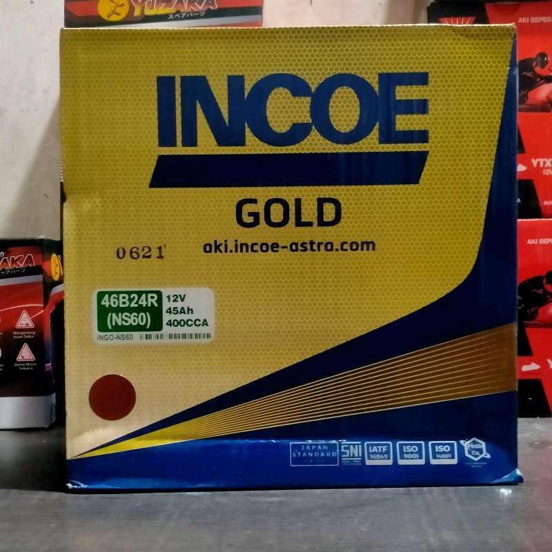 Jual Aki INCOE Gol NS60 / 46B24R 12V 45Ah Aki basah di Seller TOKO AKI ...