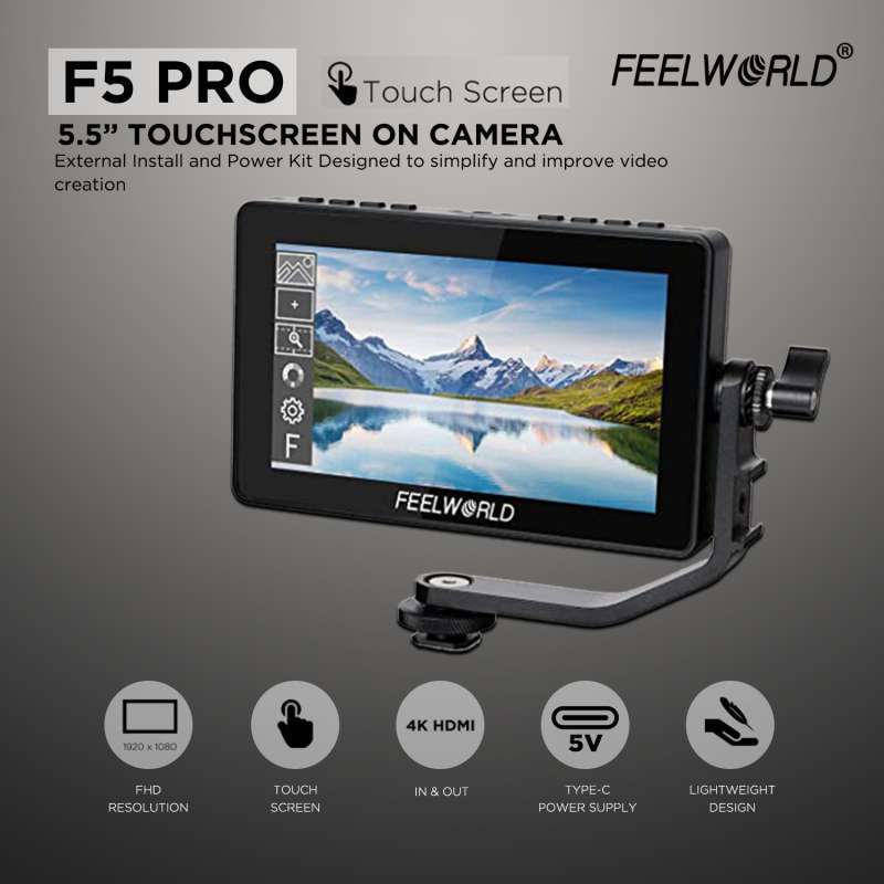 Promo Monitor Feelworld F5 PRO 5.5 4K HDMI Diskon 19% di Seller ...