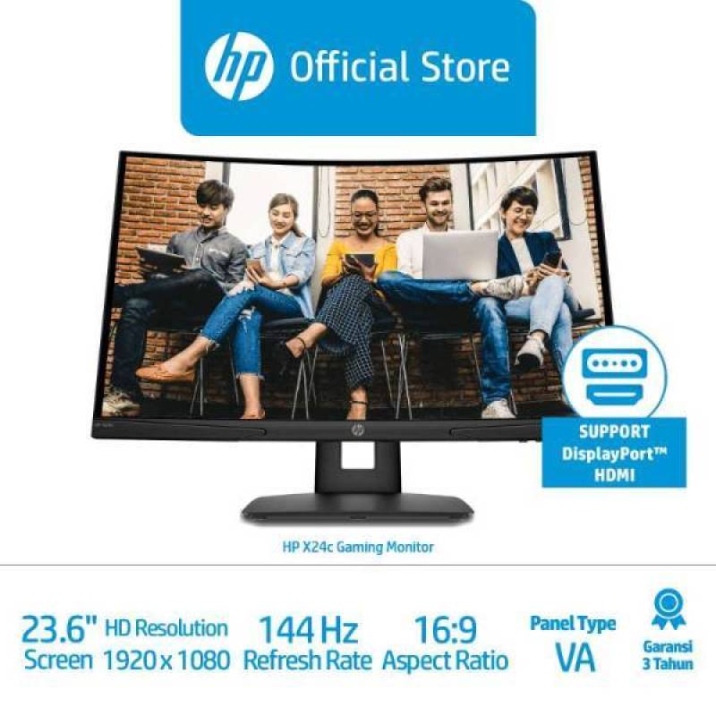 Jual Hp X24c Gaming Monitor Komputer/ 24 Inch 1920 X 1080 / Va / 144 Hz ...