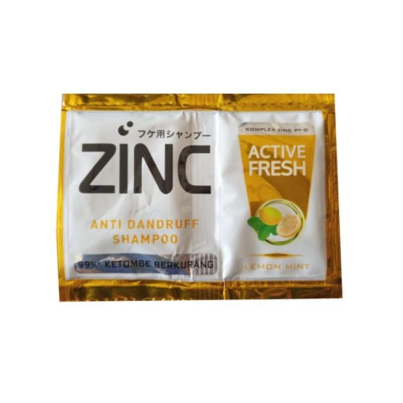 Promo Zinc Active Fresh Shampoo [10 ml/ 240 pcs/ Karton] Diskon 5% di ...