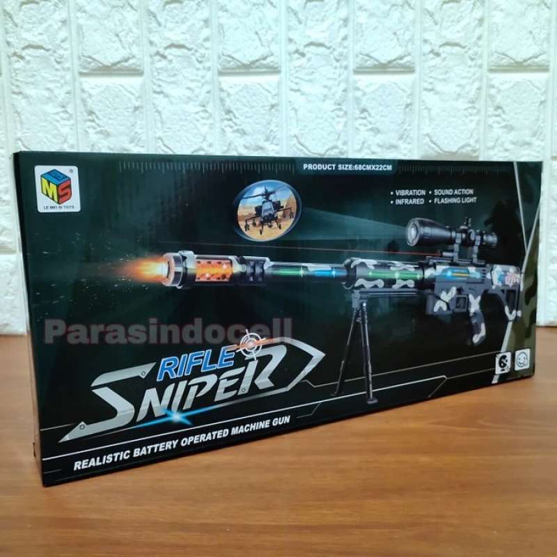 Jual Mainan Tembakan Sniper Rifle Laser Getar di Seller Denis Toy ...