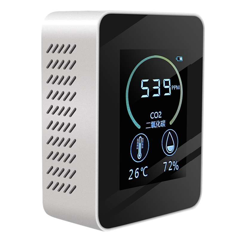 Jual Indoor Co2 Meter Temperature And Relative Humidity Carbon Dioxide Detector Air Quality ...