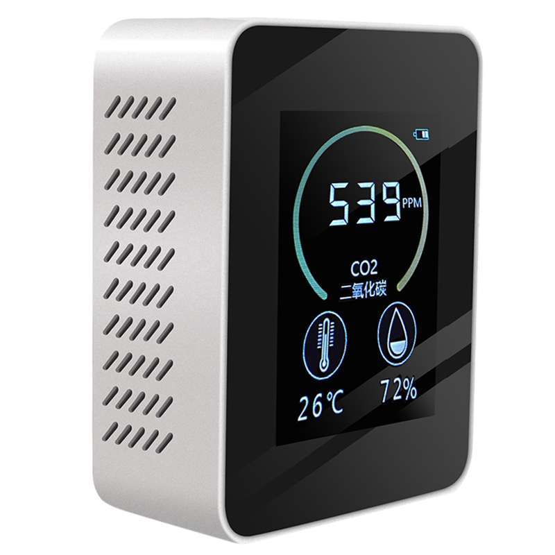 Jual Indoor Co2 Meter Temperature And Relative Humidity Carbon Dioxide Detector Air Quality ...