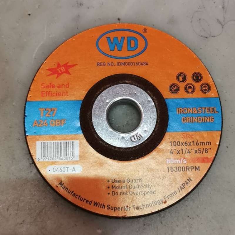 Jual Batu Gerinda Wd 4 4x6 Tebal Poles Besi Grinda 4 Inch Grinda ...
