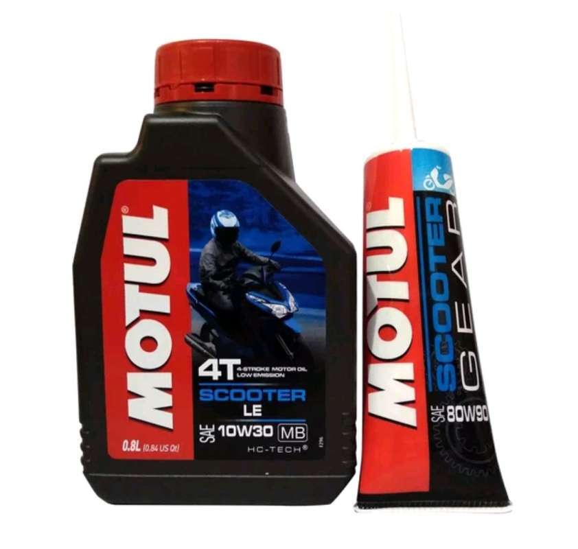Promo PAKET BUNDLING OLI MOTUL SCOOTER MATIC LE 10W30 0.8L + OLI GEAR ...