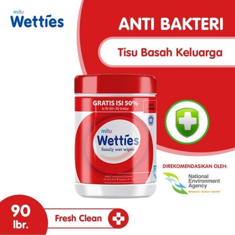 Promo Mitu Wetties Tisu Tissue Basah Antiseptic Anti Bakteri Botol ...