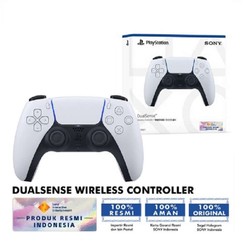 Jual PS5 Dual Sense Wireless Controller White Warranty Sony ID di ...