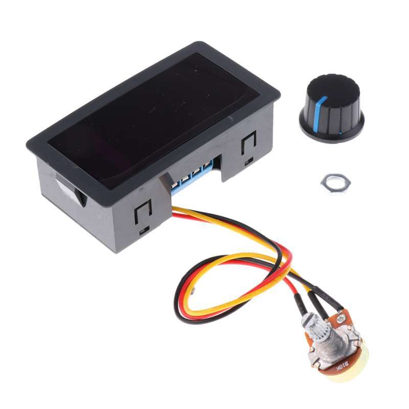 Jual DC 6-30V 6V 12V 24V 5A PWM Motor Speed Controller Digital Display ...