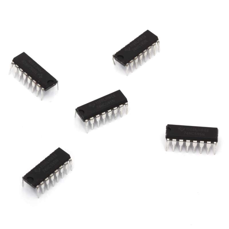 Jual 5pcs 16 Pin 8-bit Serial-in Parallel-out Register 74hc595n Di ...