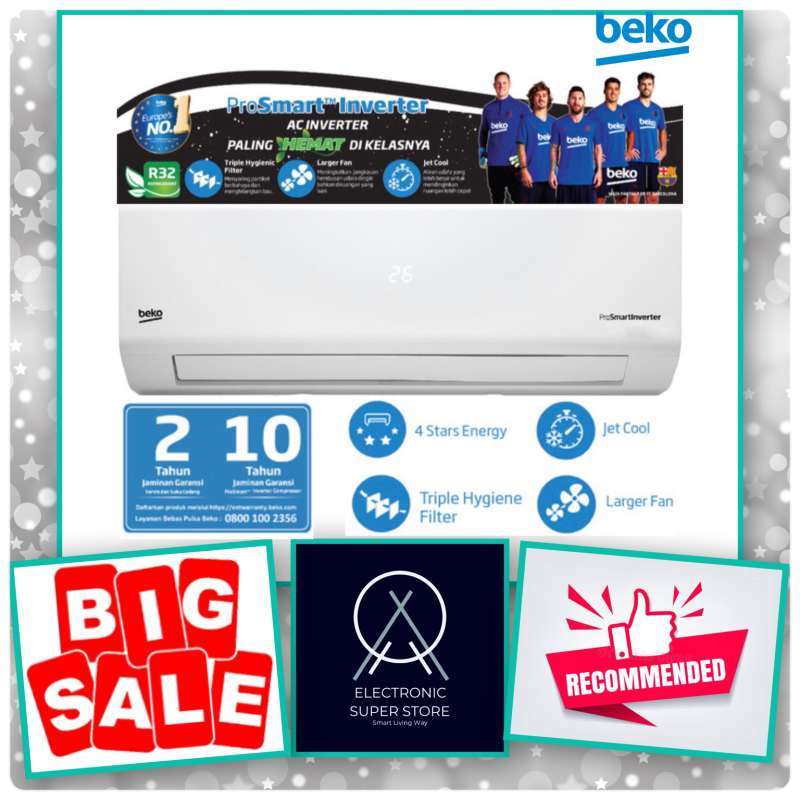 Promo AC BEKO 1 PK BSVOG-090 BSVOG091 PRO SMART INVERTER R32 SUPER JET ...